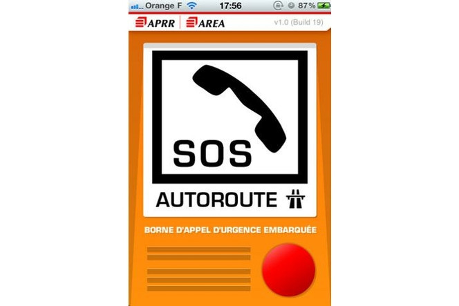 SOS Autoroute : borne d'appel d'urgence dans son smartphone