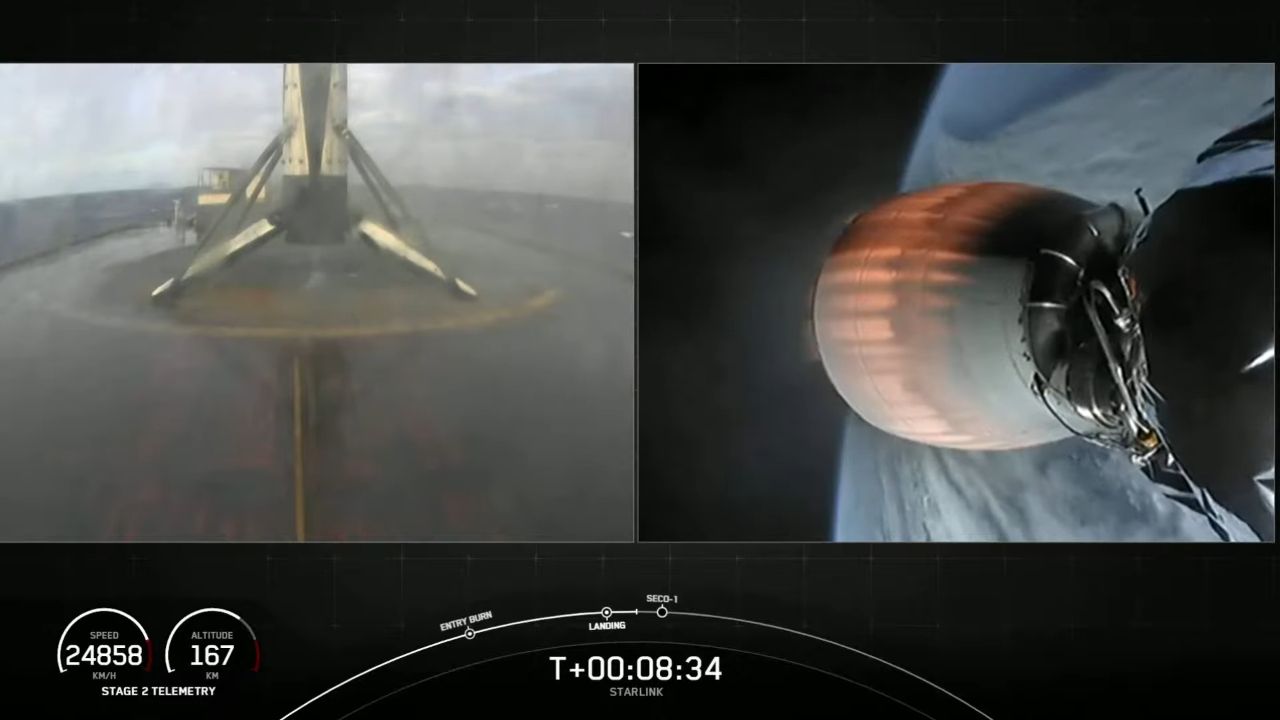 Spacex Déploie 60 Satellites Starlink Avec Un Nouveau Record De