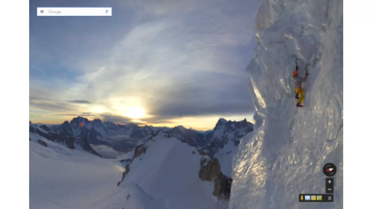 Google Maps : le Mont Blanc après le mode Street View vertical d'El Capitan