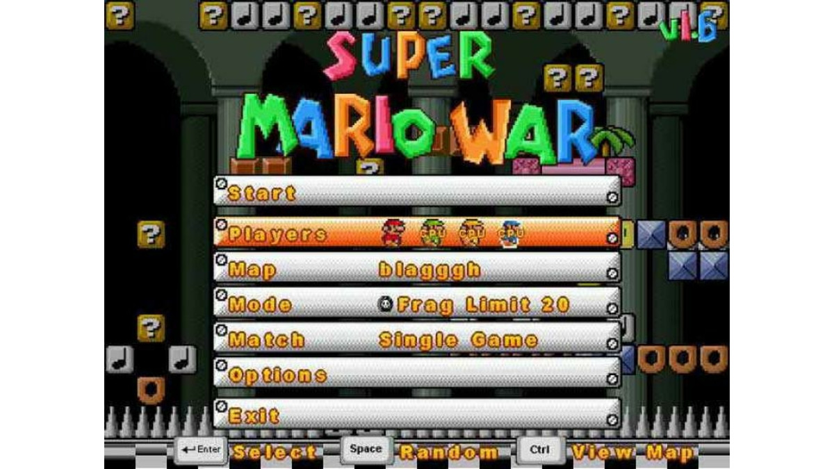 Super Mario War : contrôler plusieurs Mario simultanément