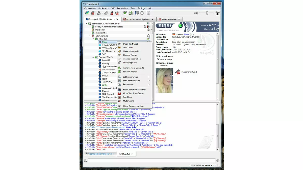 TeamSpeak en version 3.0 et mobile