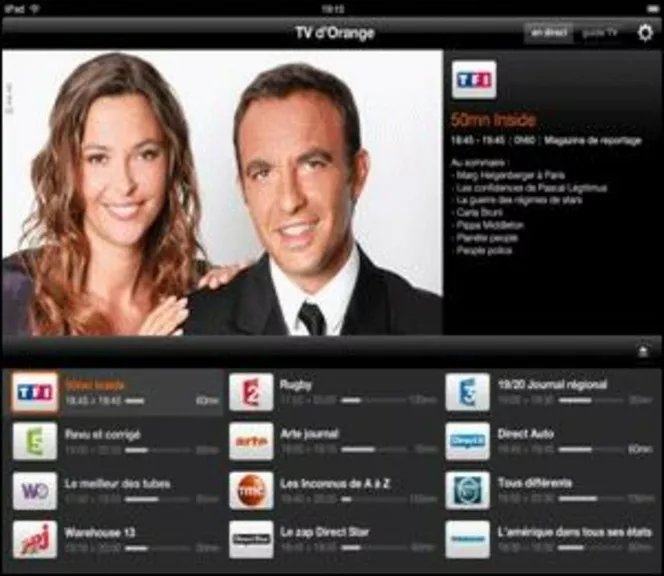 Application : la TV d'Orange disponible sur iPad