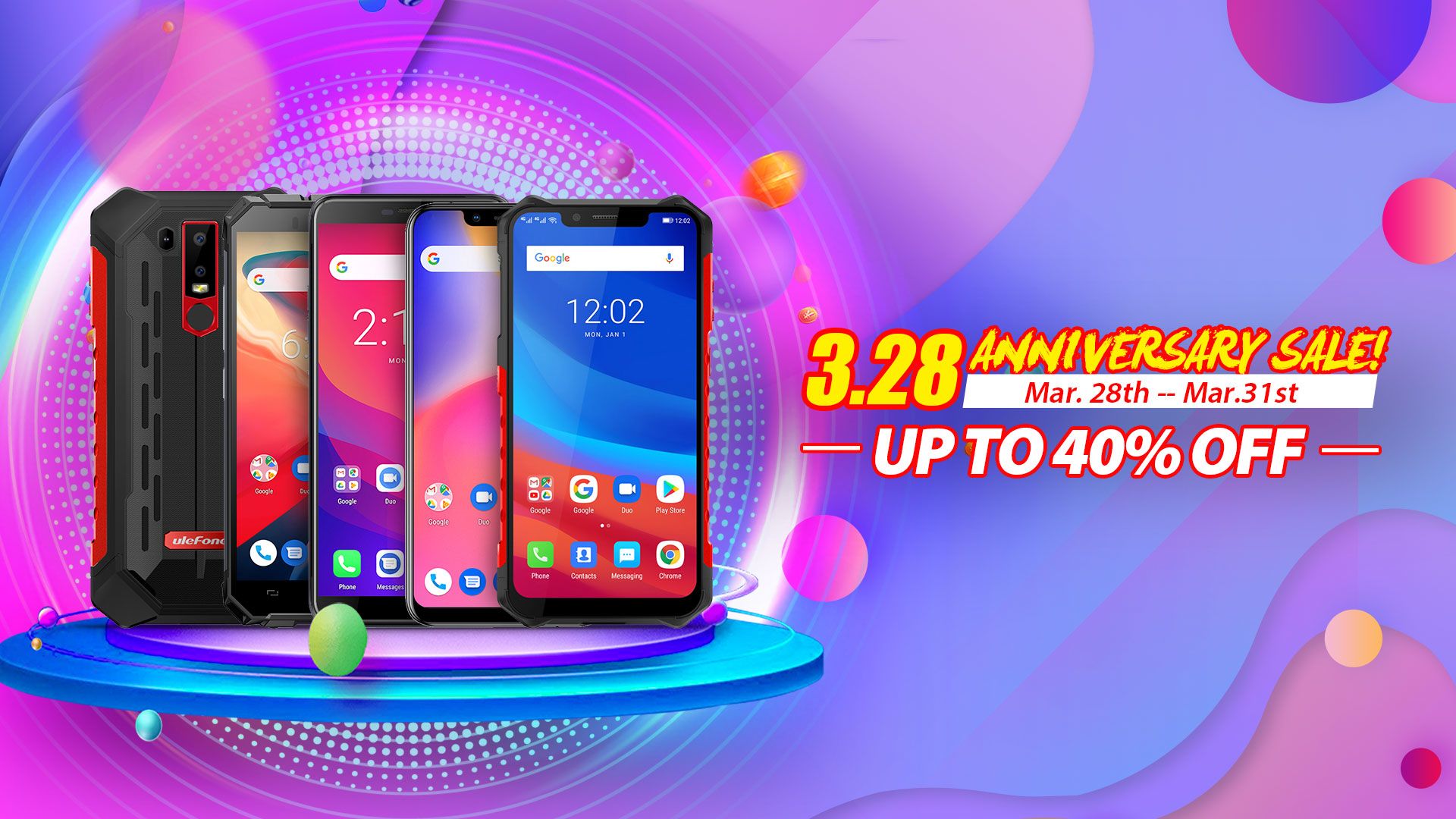 Des smartphones Ulefone jusqu'à -40% pour l'anniversaire d'AliExpress