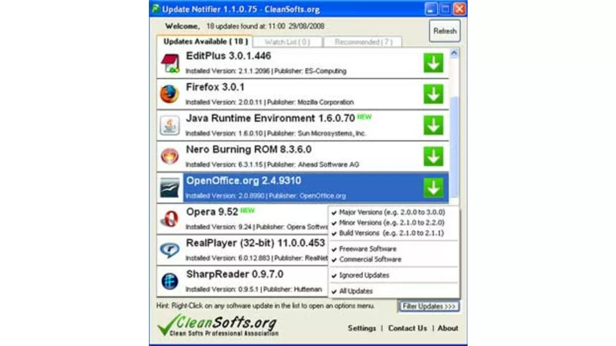 Update Notifier : automatiser les mises à jour de votre PC