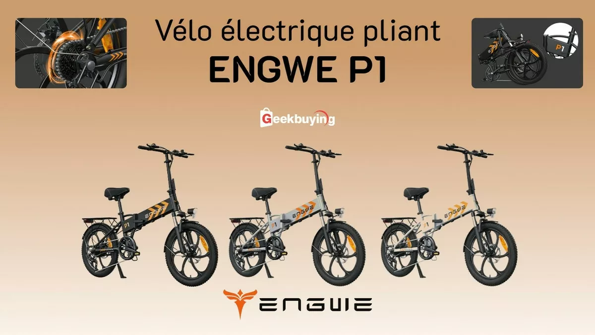 Bon plan vélo électrique : le nouveau Engwe P1 à 639