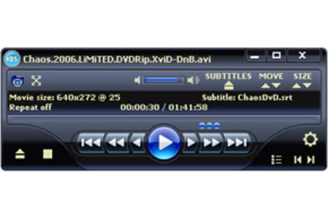 Vista WMP11 final : le lecteur BS Player avec le skin Windows Media Player