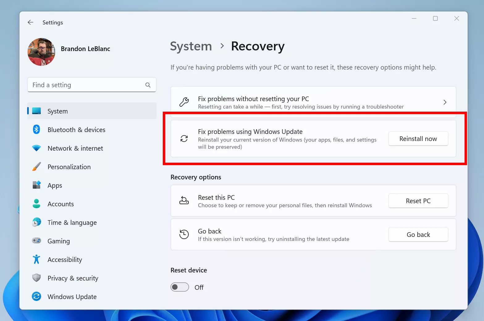 Windows 11 : réparer le système en un clic sera possible