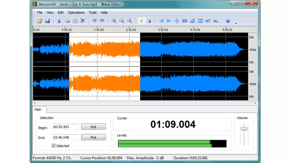 Wave Editor : éditer des fichiers audio
