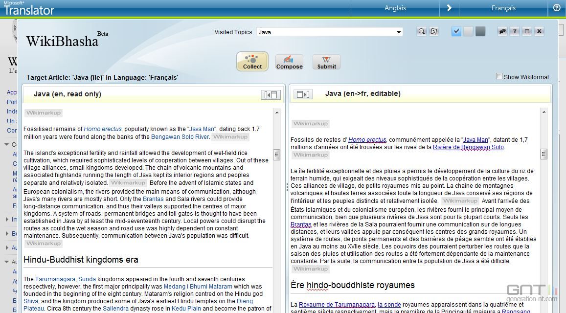 Microsoft : outil de traduction collaboratif pour Wikipédia