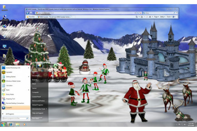 Windows 7 Christmas Theme : personnaliser votre bureau pour Noël