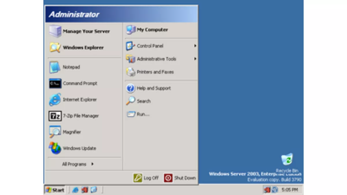 Windows Server 2003 SP2 - 64 bit