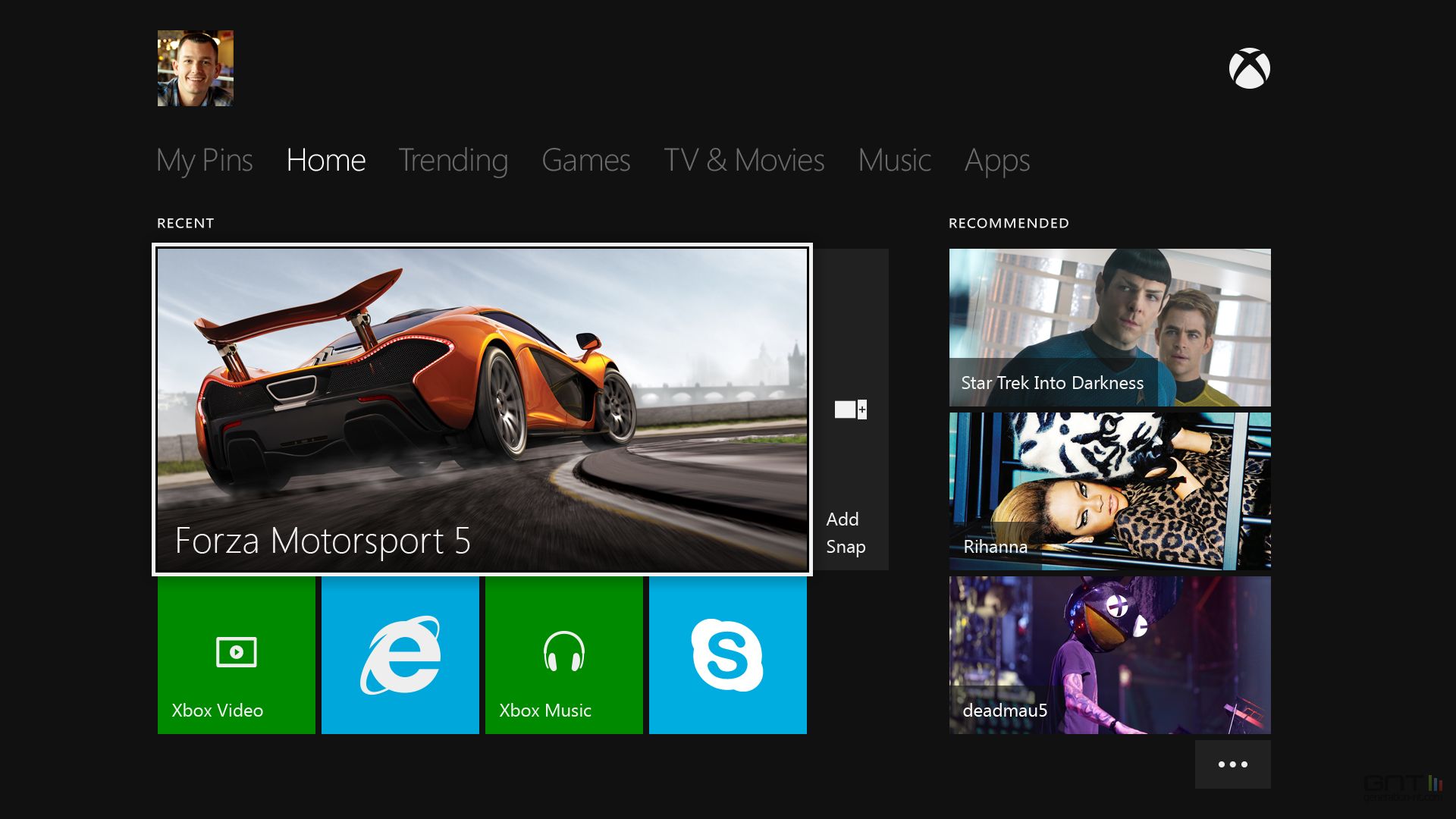 Xbox One : l'interface de la console en images