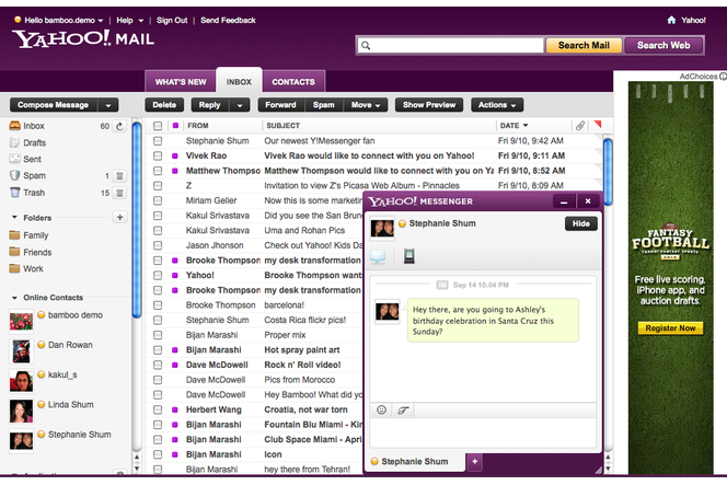 Yahoo! Mail : nouvelle version en approche