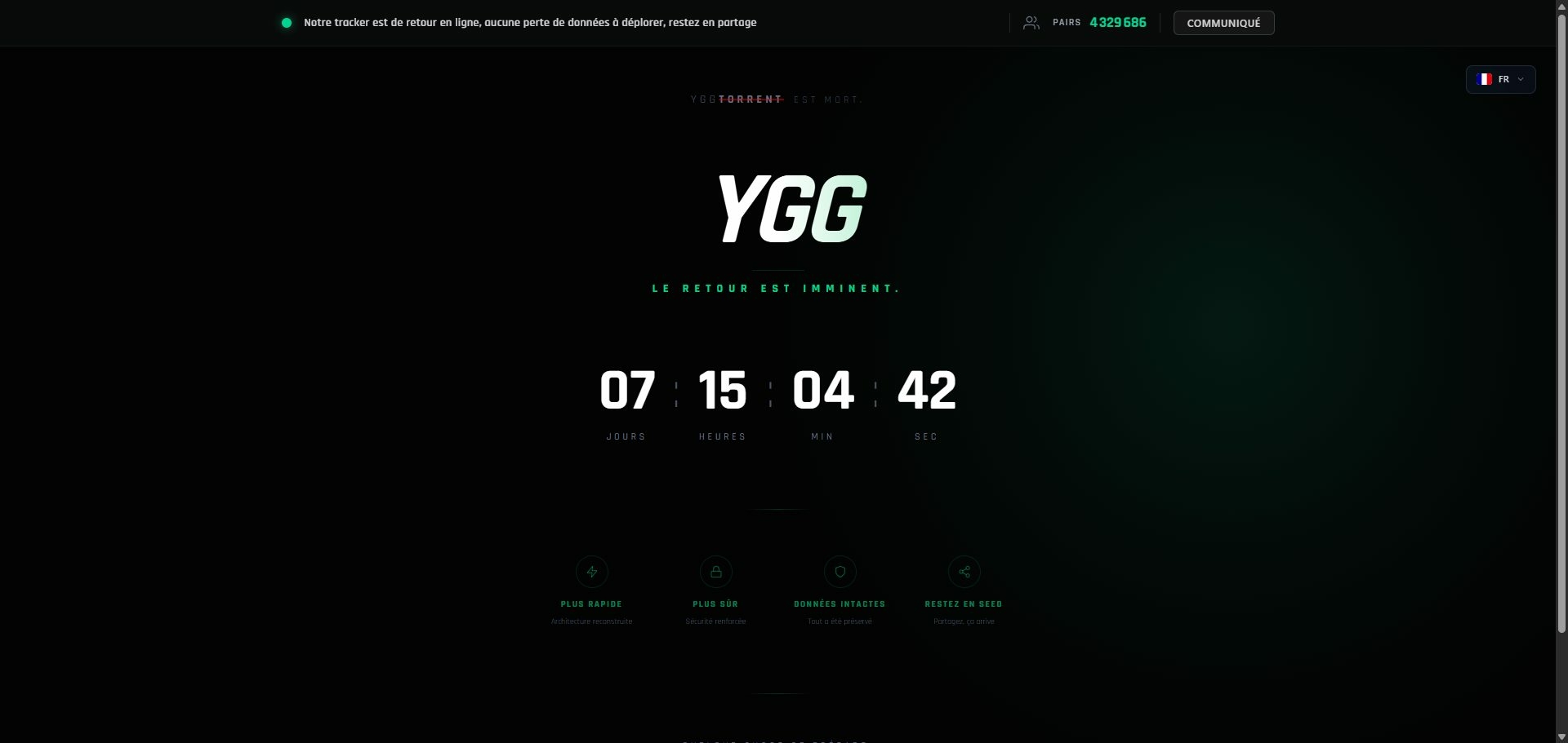 YggTorrent est mort, vive YGG : les dessous d'un retour annoncé